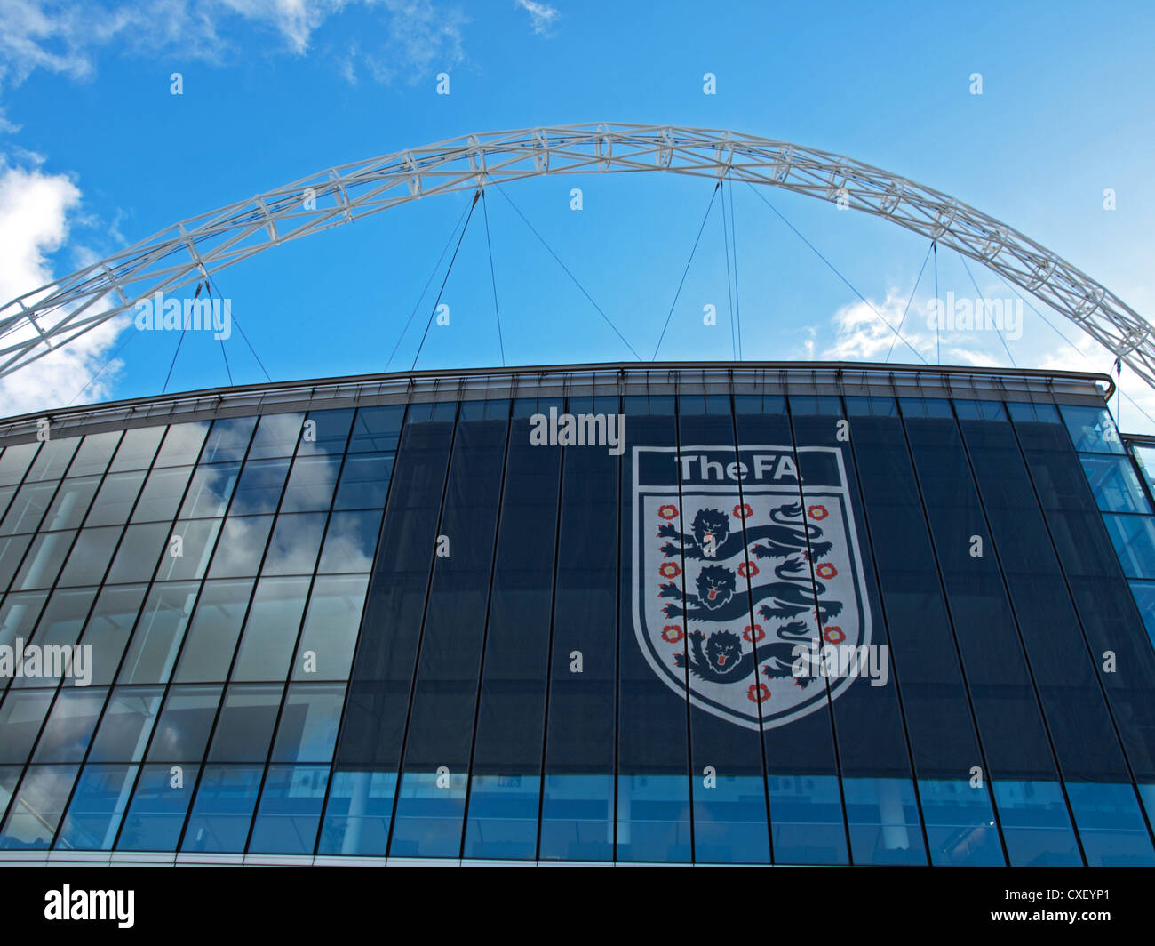 Wembley Stadium London Landmark Skyline Detail High Resolution Stock ...
