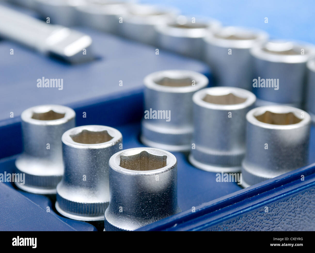 set of metallic tools Stock Photo - Alamy