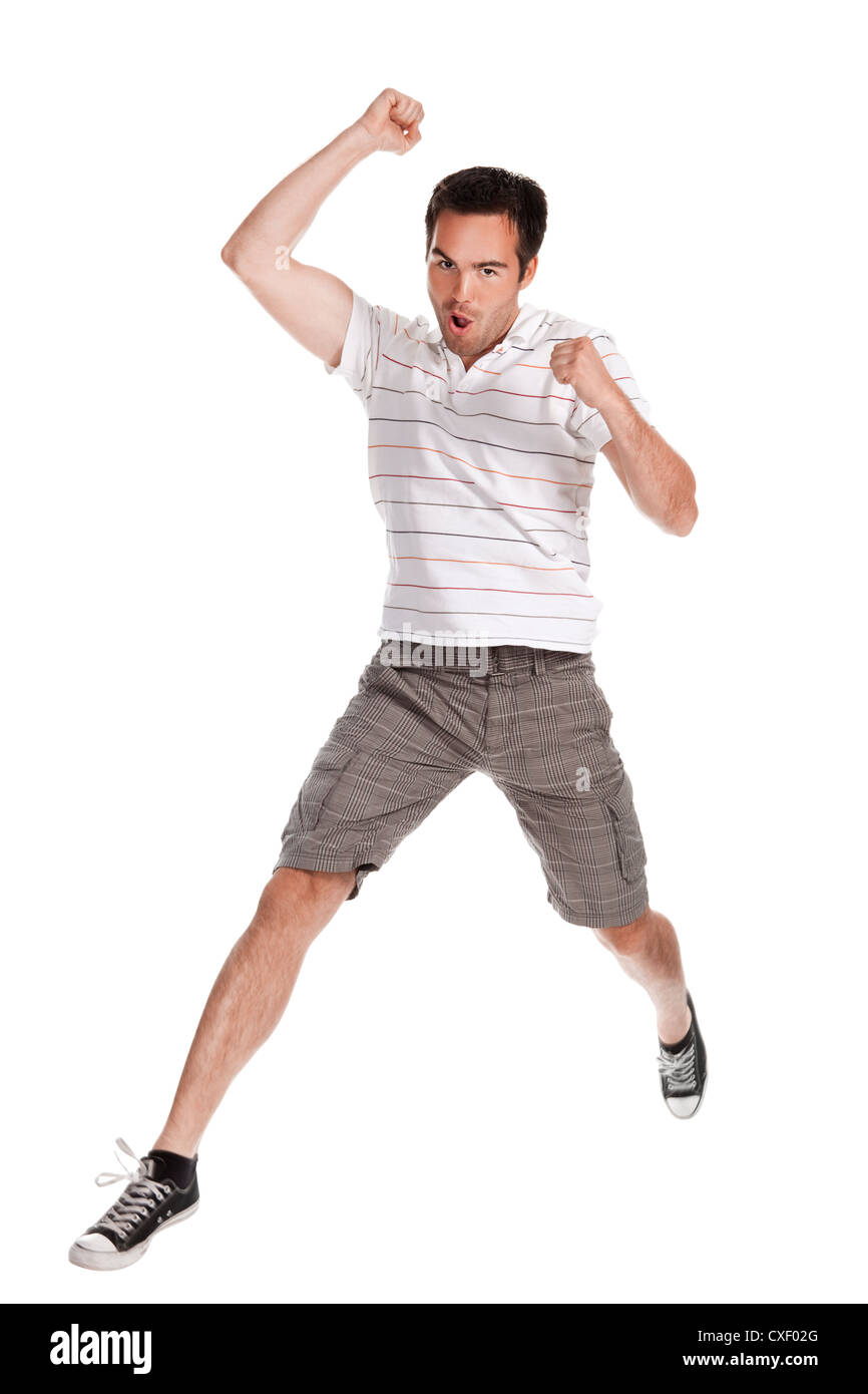 Happy leap hi-res stock photography and images - Alamy