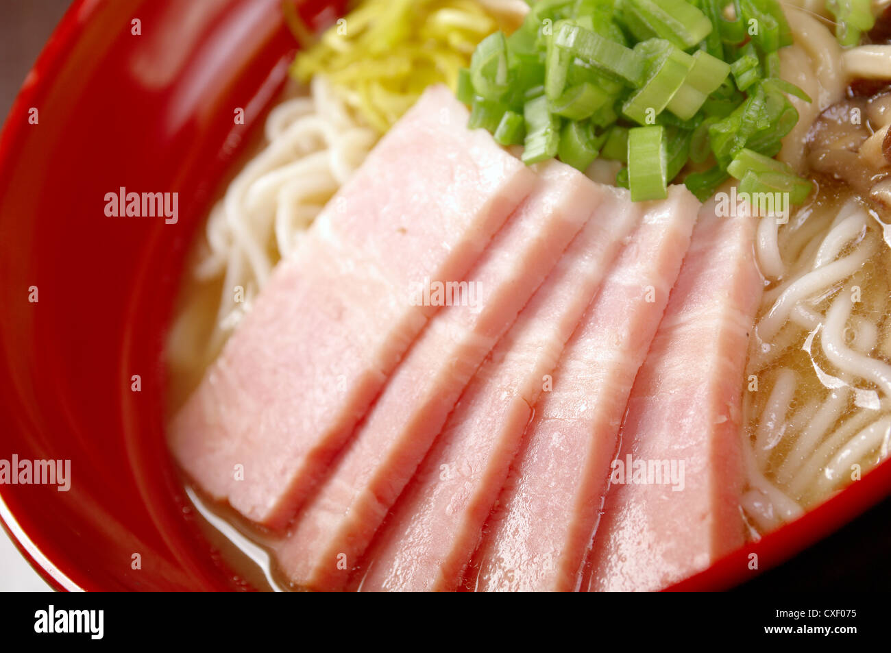japanese ham noodles Stock Photo - Alamy