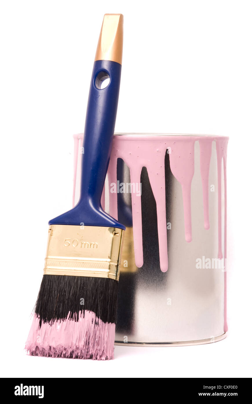 Pink paint brush hi-res stock photography and images - Alamy