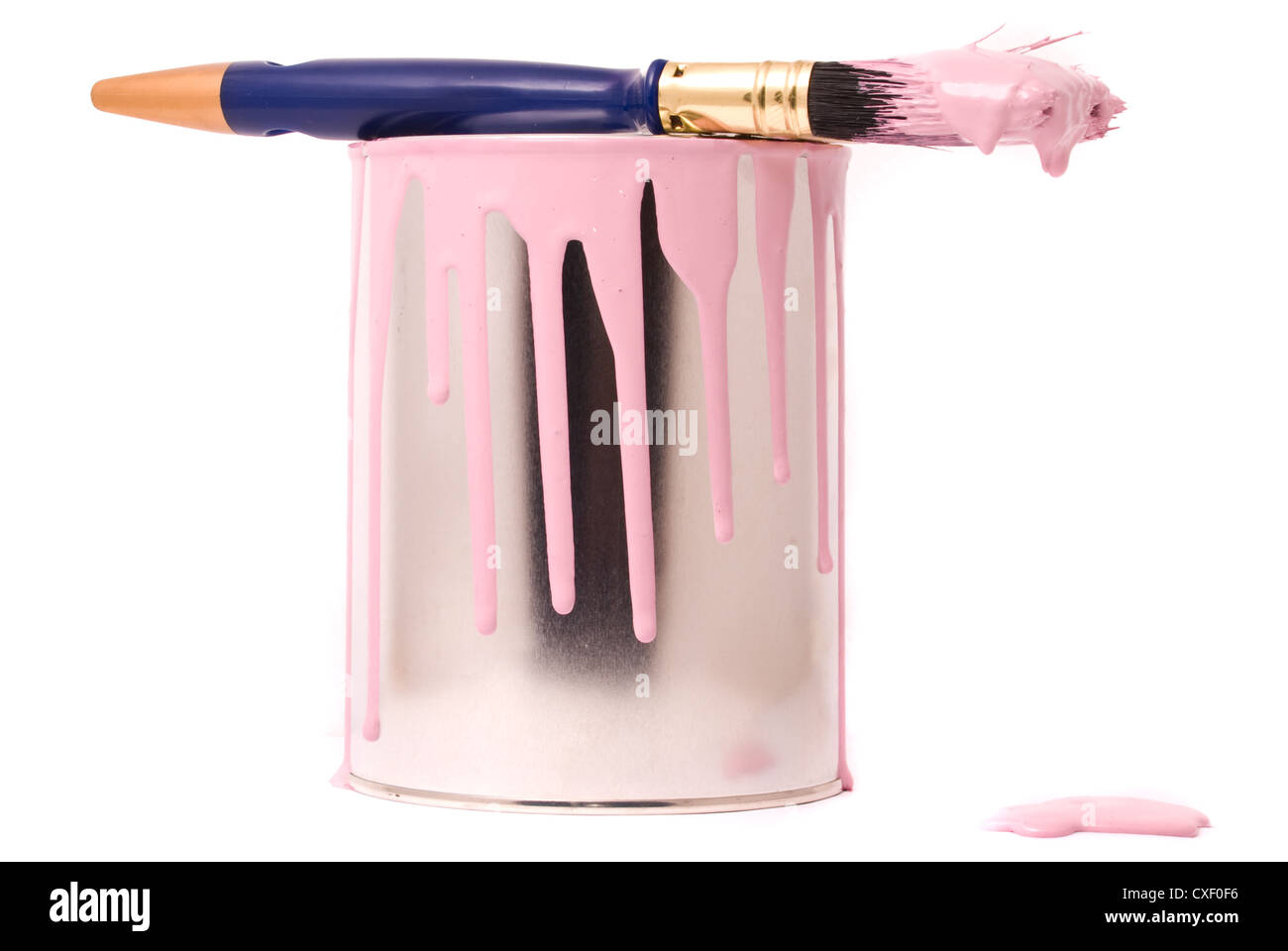 Pink paint brush hi-res stock photography and images - Alamy