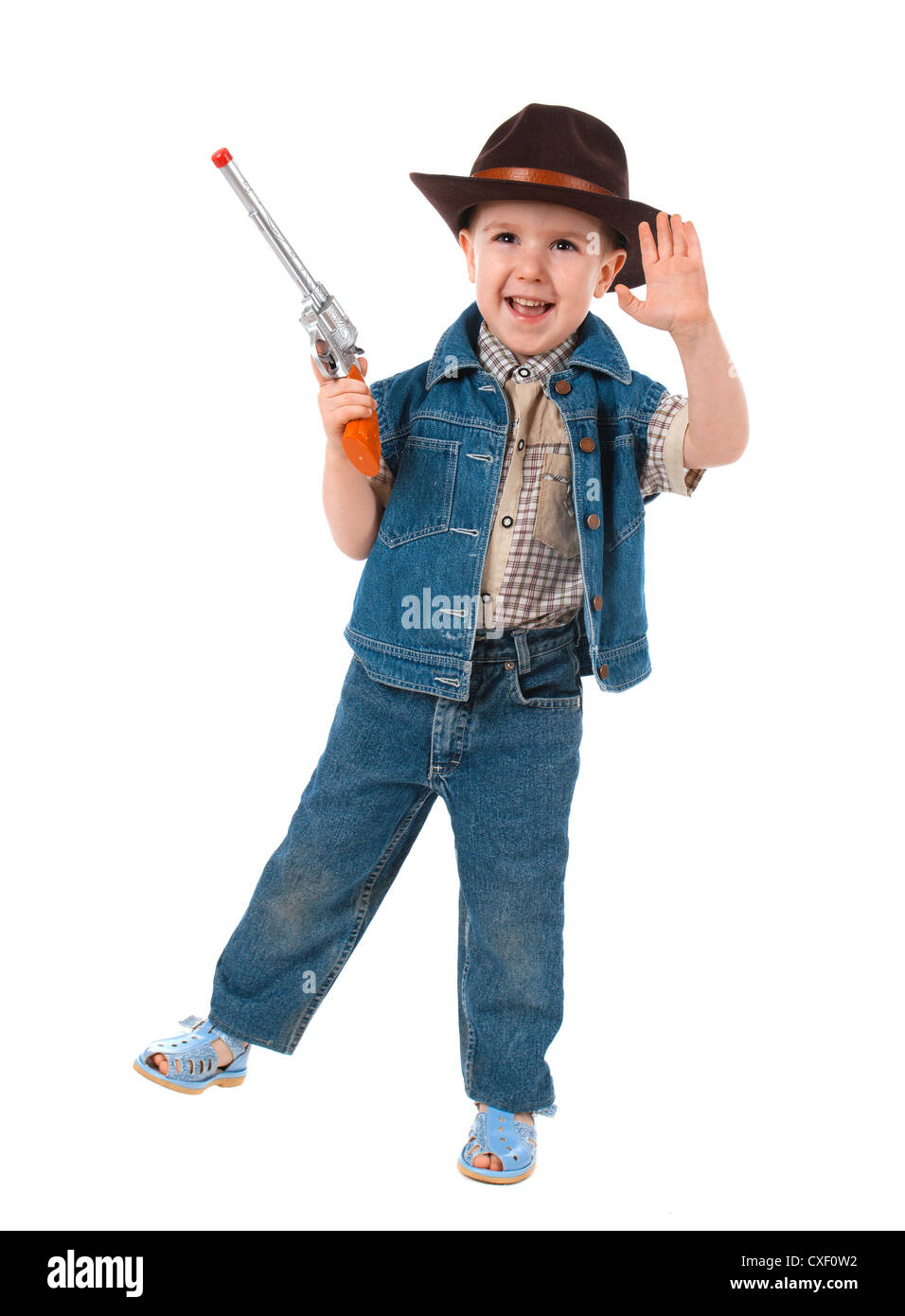 Boy wearing cowboy costume hi-res stock photography and images - Alamy