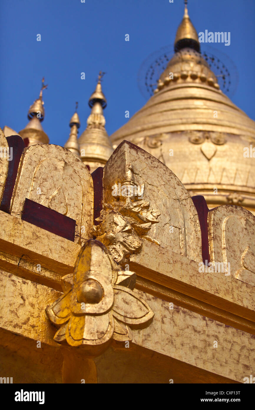 The GILDED SHWEZIGON PAGODA or PAYA was completed in 1102 AD by King ...