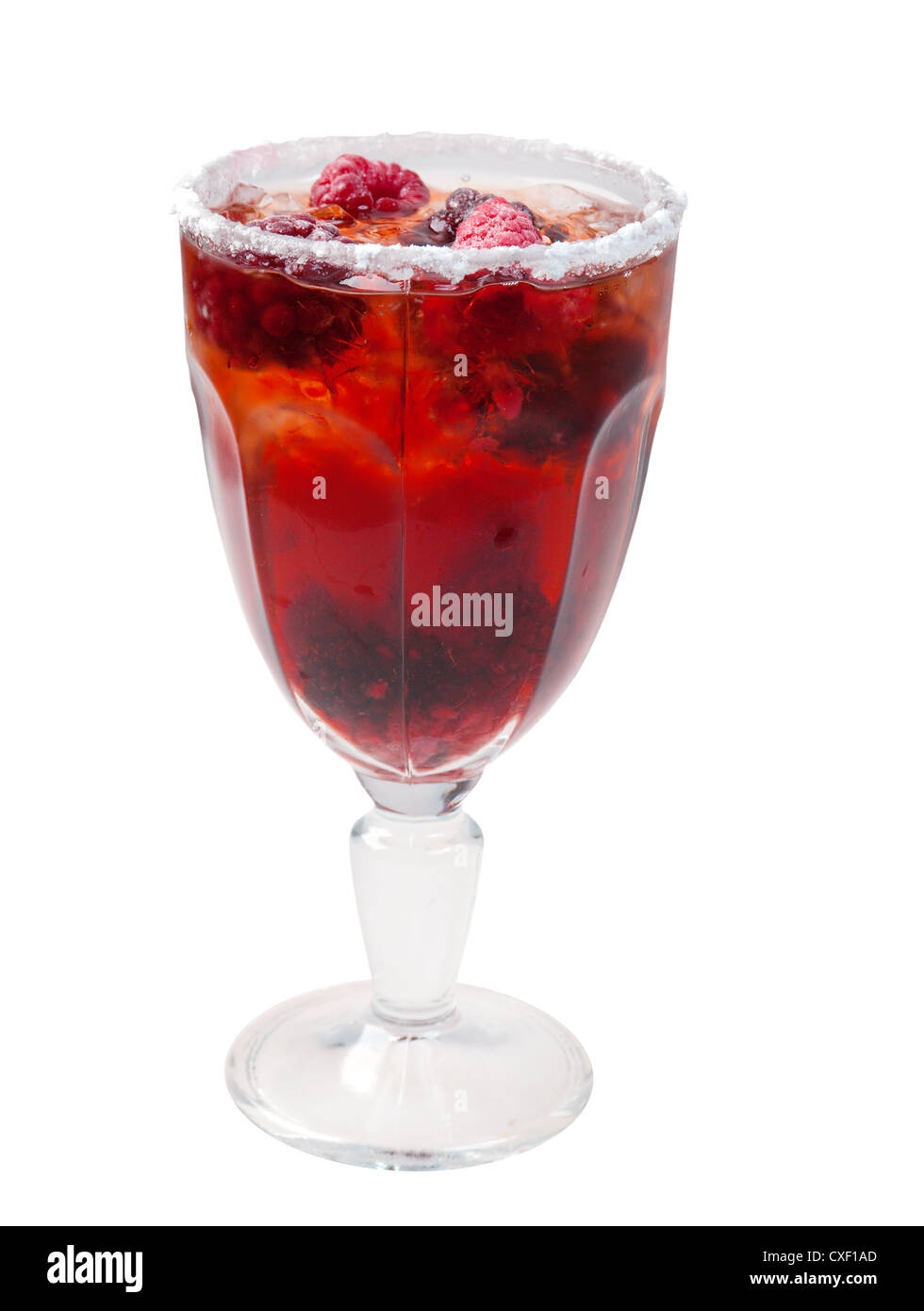 raspberry cocktail closeup Stock Photo - Alamy