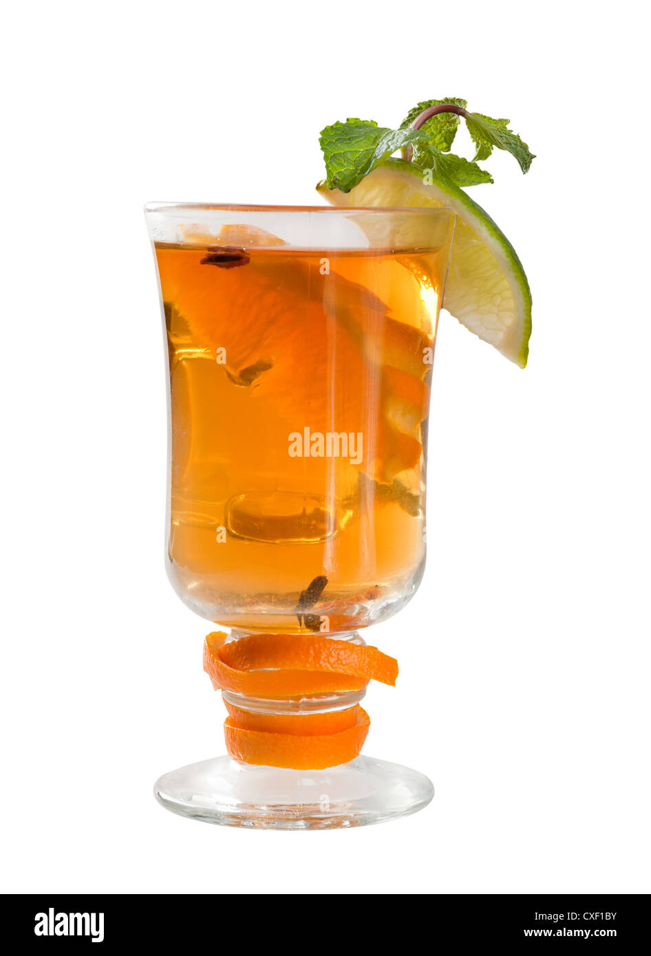 fruit citrus tropical cocktail Stock Photo - Alamy