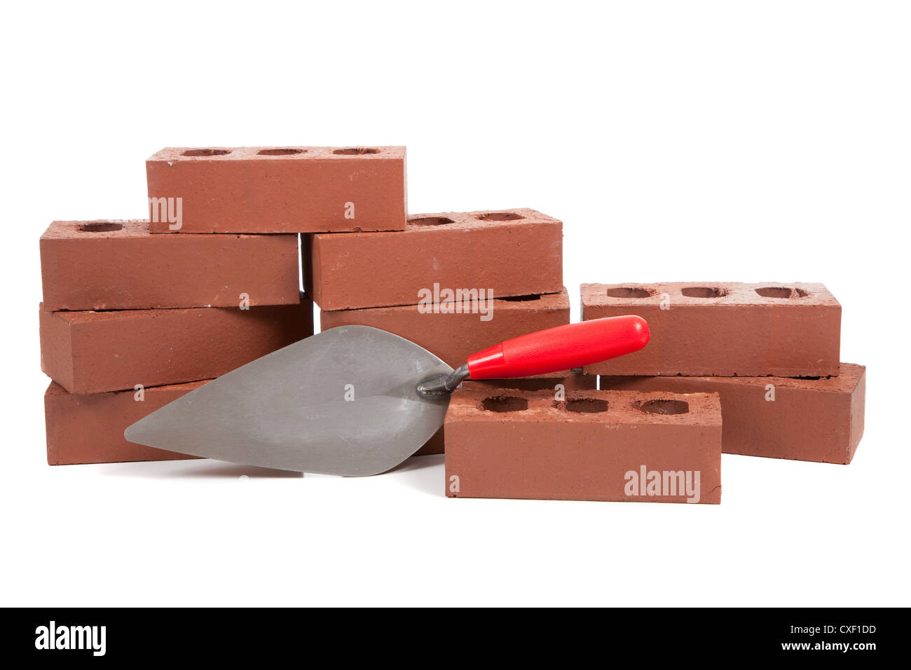 Brick masonry trowel on Cut Out Stock Images & Pictures - Alamy