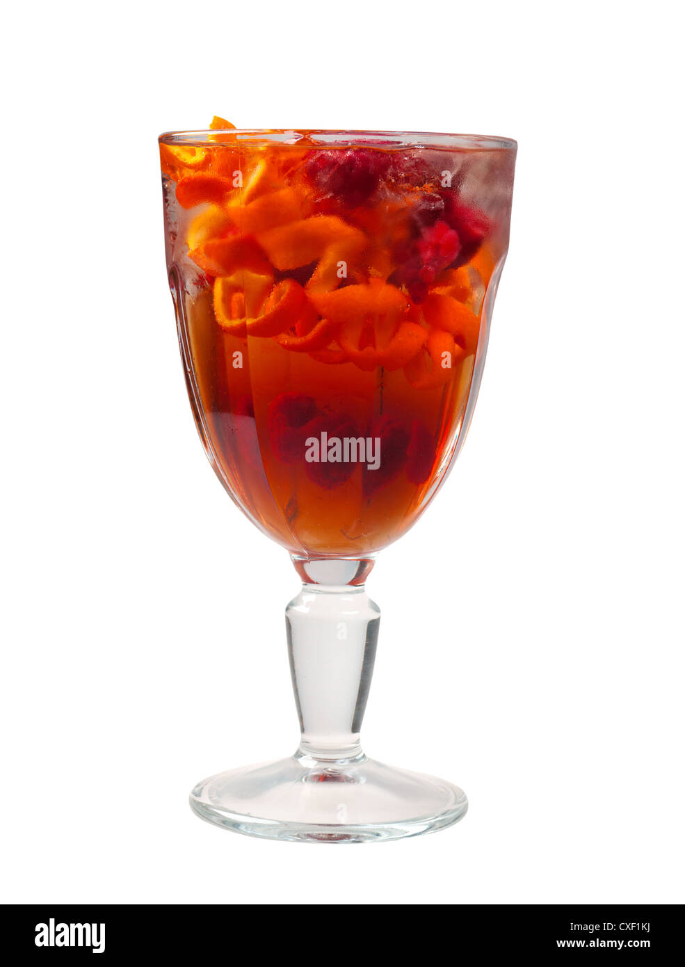 berry citrus cocktail closeup Stock Photo - Alamy