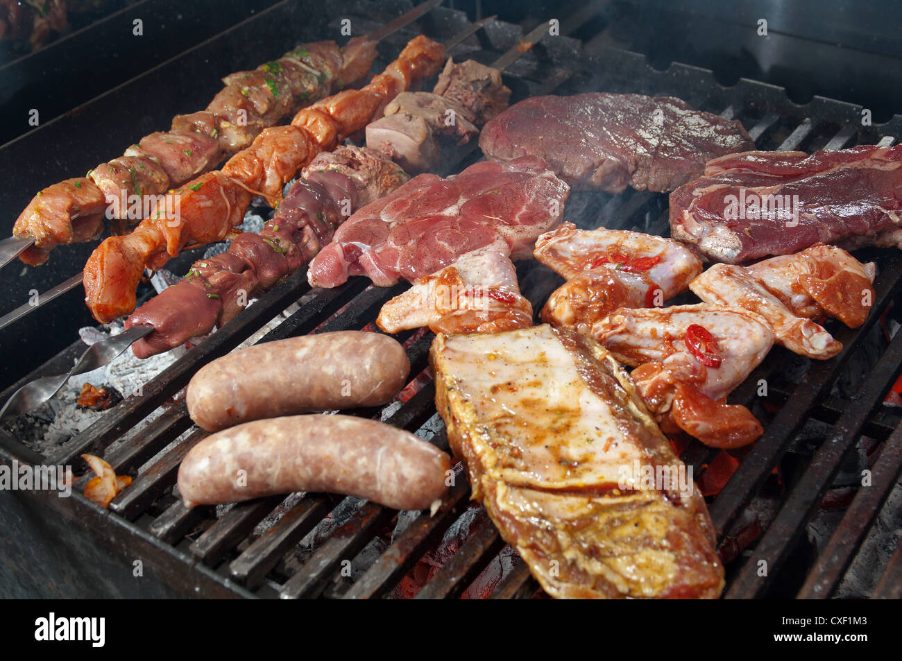 prepared on the barbecue grill Stock Photo - Alamy
