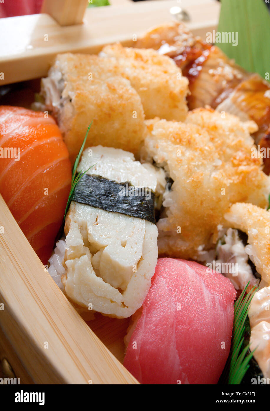 set of japanese sushi Stock Photo - Alamy