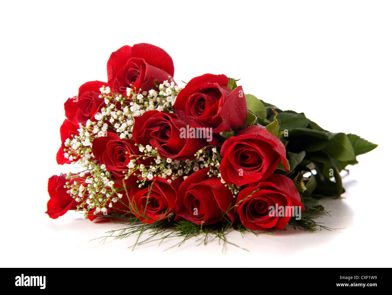 Red rose bouquet floral Cut Out Stock Images & Pictures - Alamy