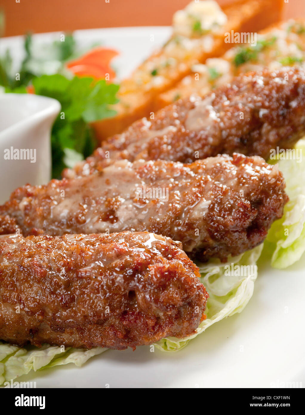 beef cutlets with vegetableon Stock Photo - Alamy