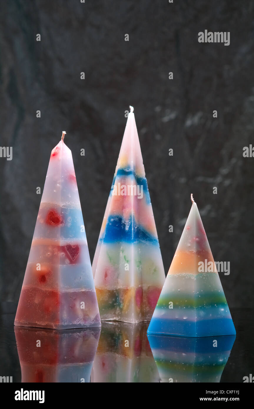 Hand made candles Stock Photo - Alamy