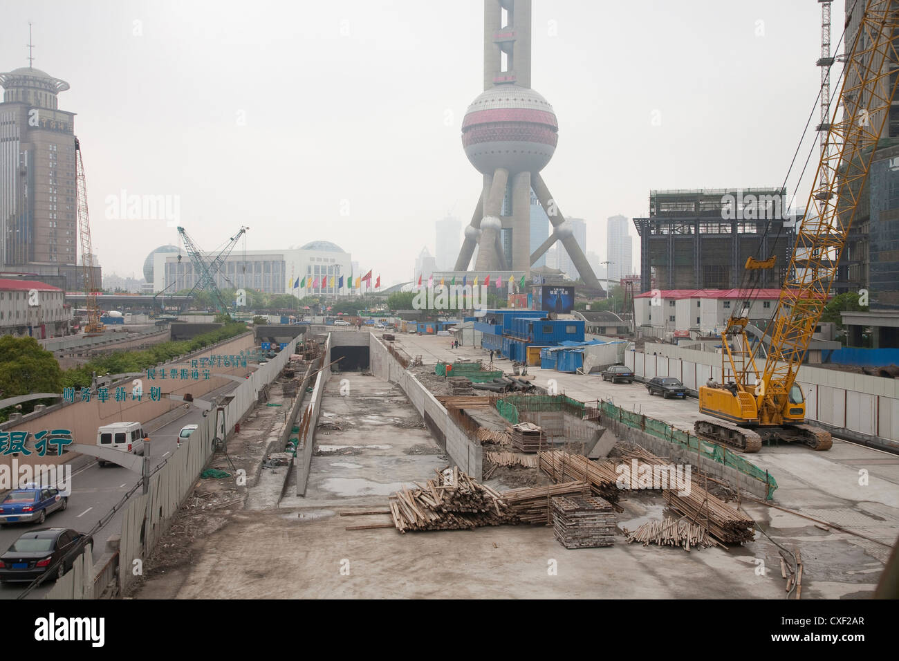 Shanghai construction hi-res stock photography and images - Alamy