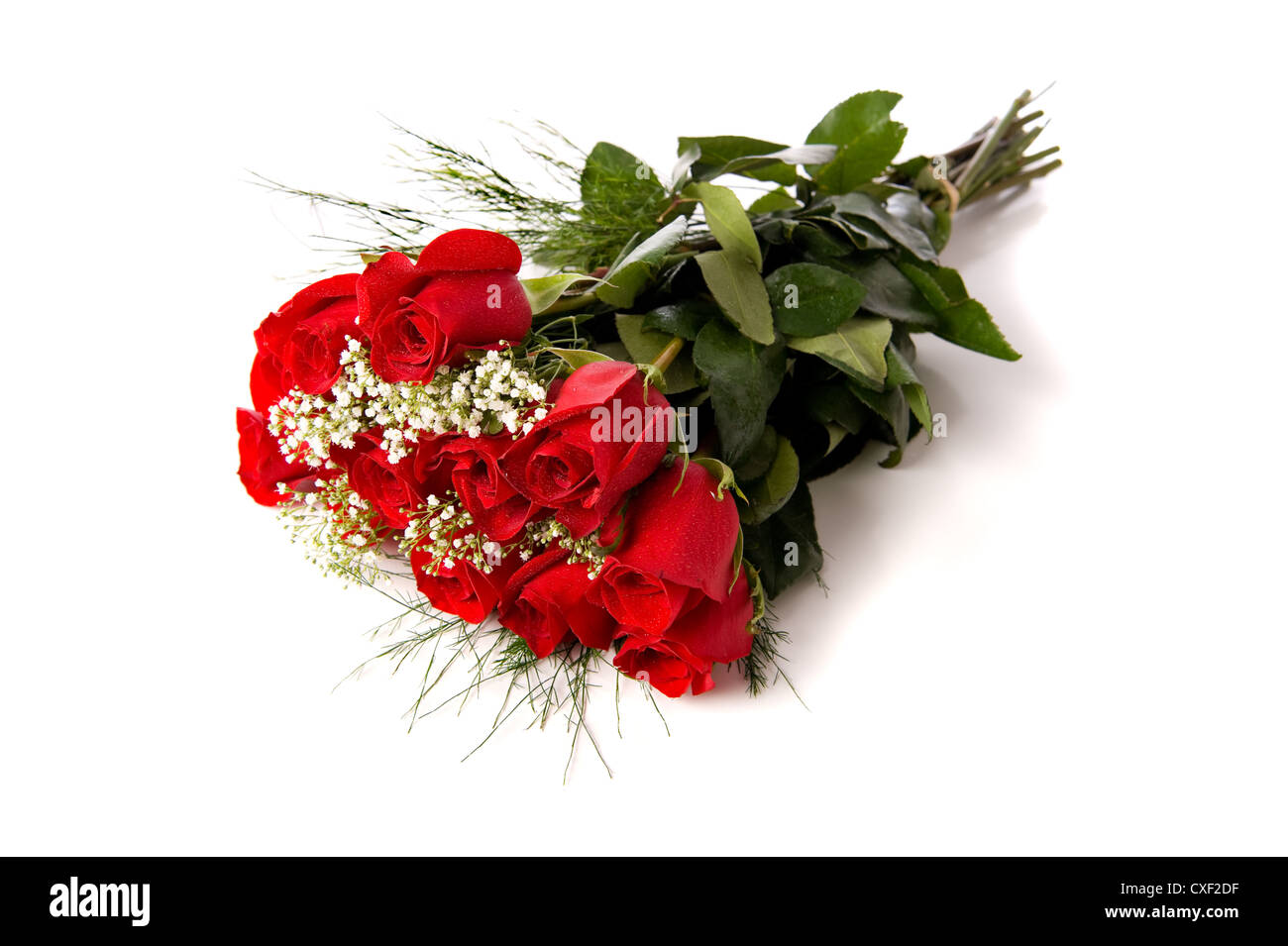 Rose bouquet red flowers Cut Out Stock Images & Pictures - Alamy