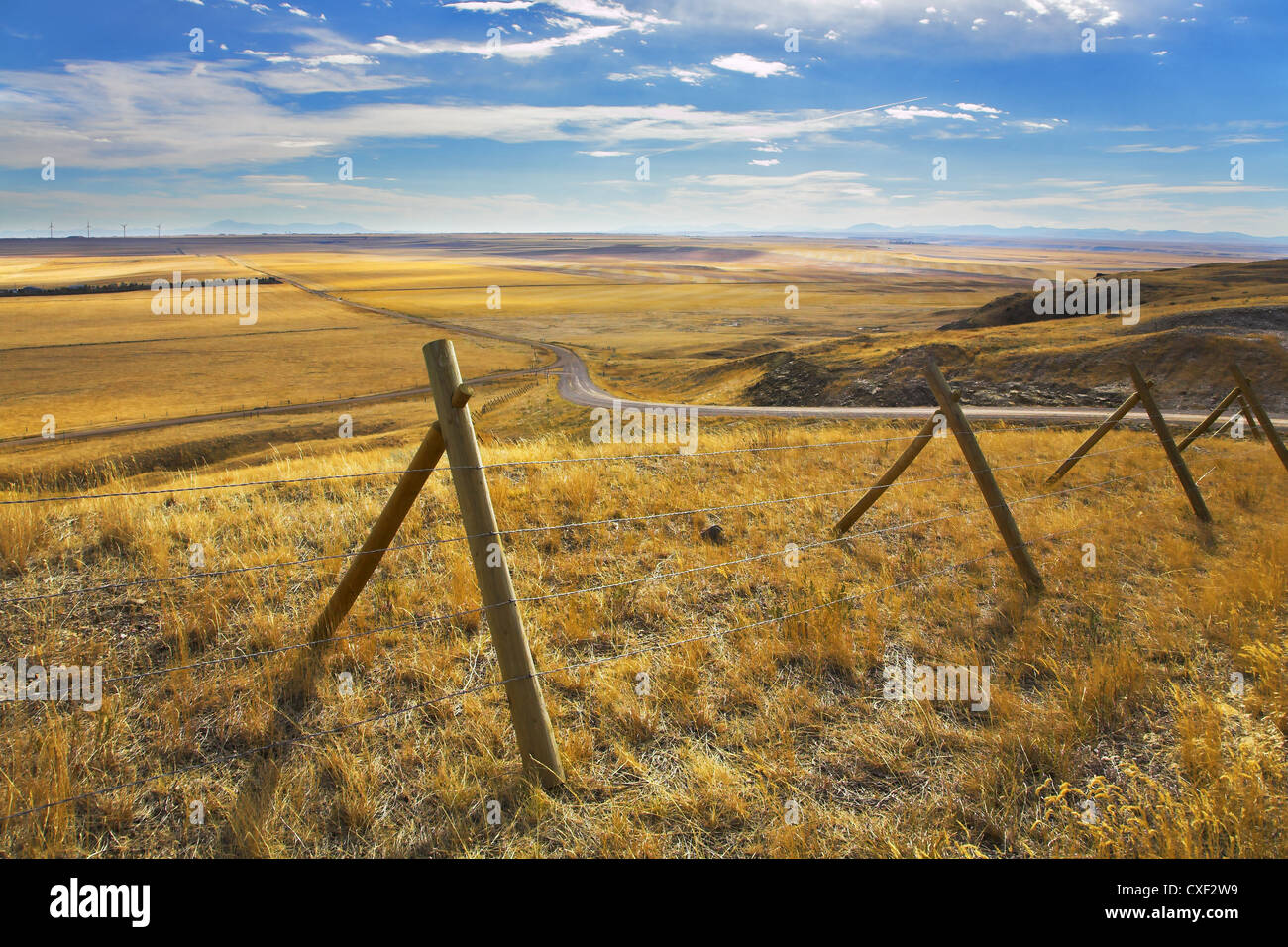 The American prairie in October Stock Photo - Alamy