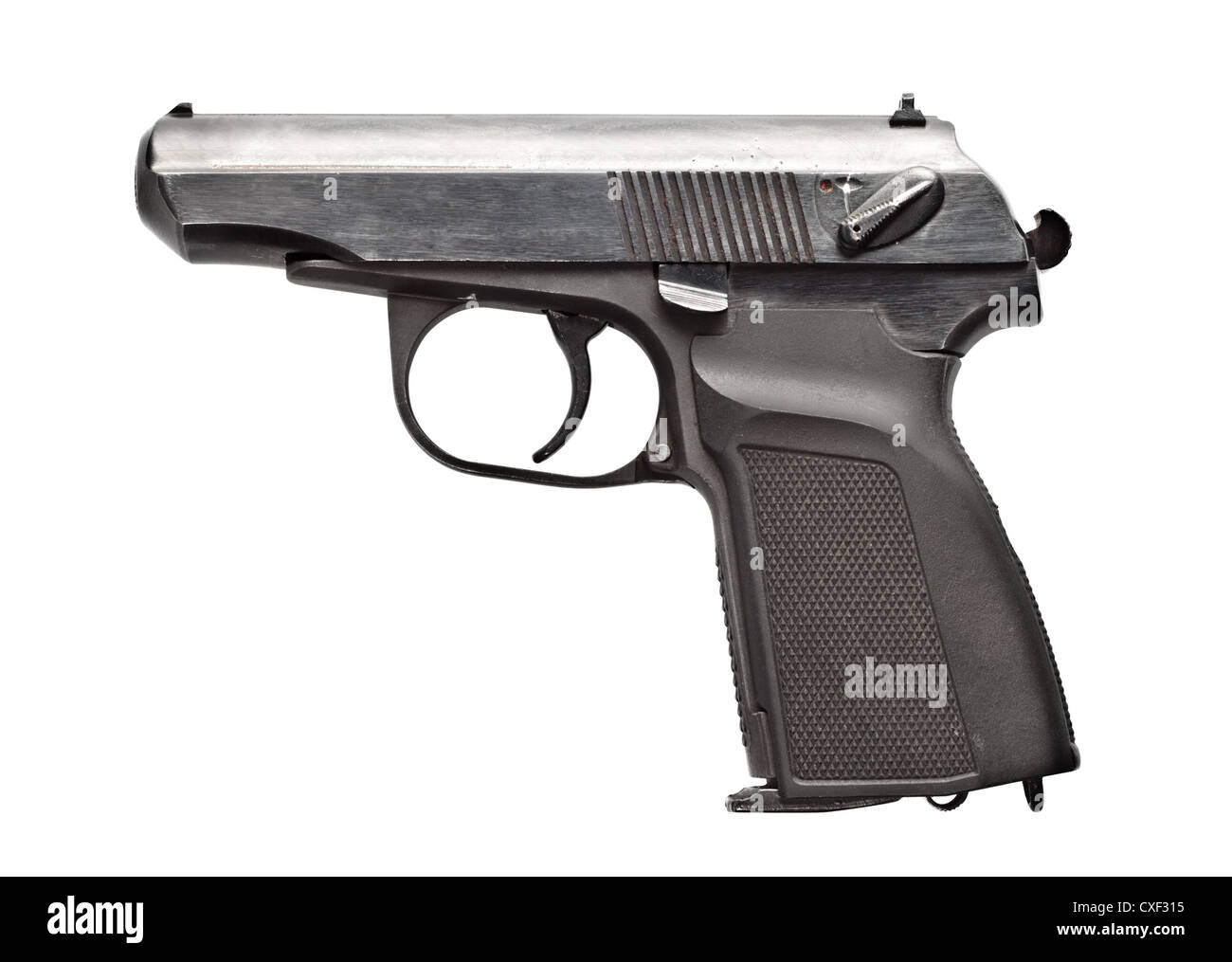 black vintage pistol Stock Photo - Alamy