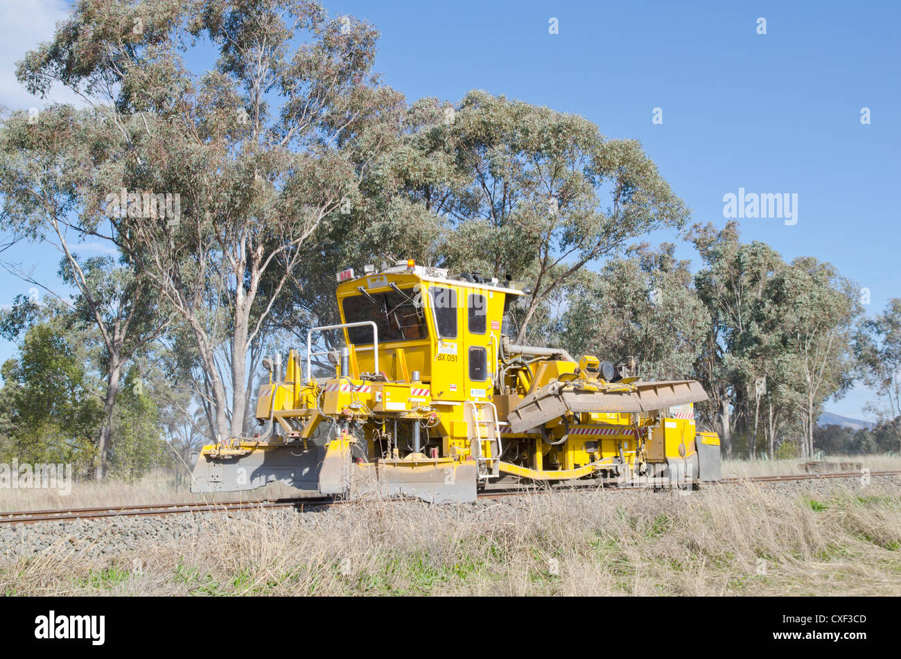 A railway maintenance vehicle Stock Photo - Alamy