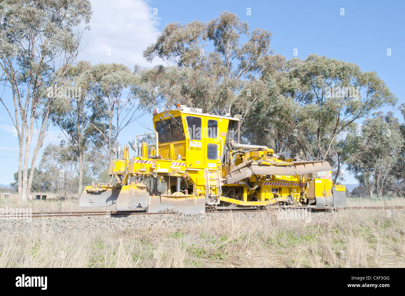 A railway maintenance vehicle Stock Photo - Alamy