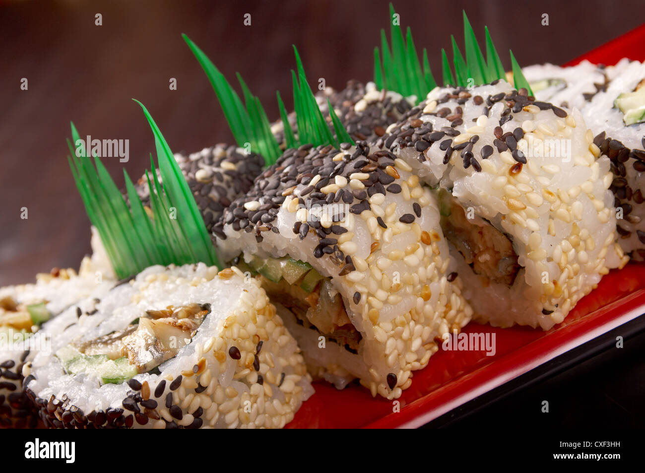 Japanese sushi traditional japanese food Stock Photo - Alamy