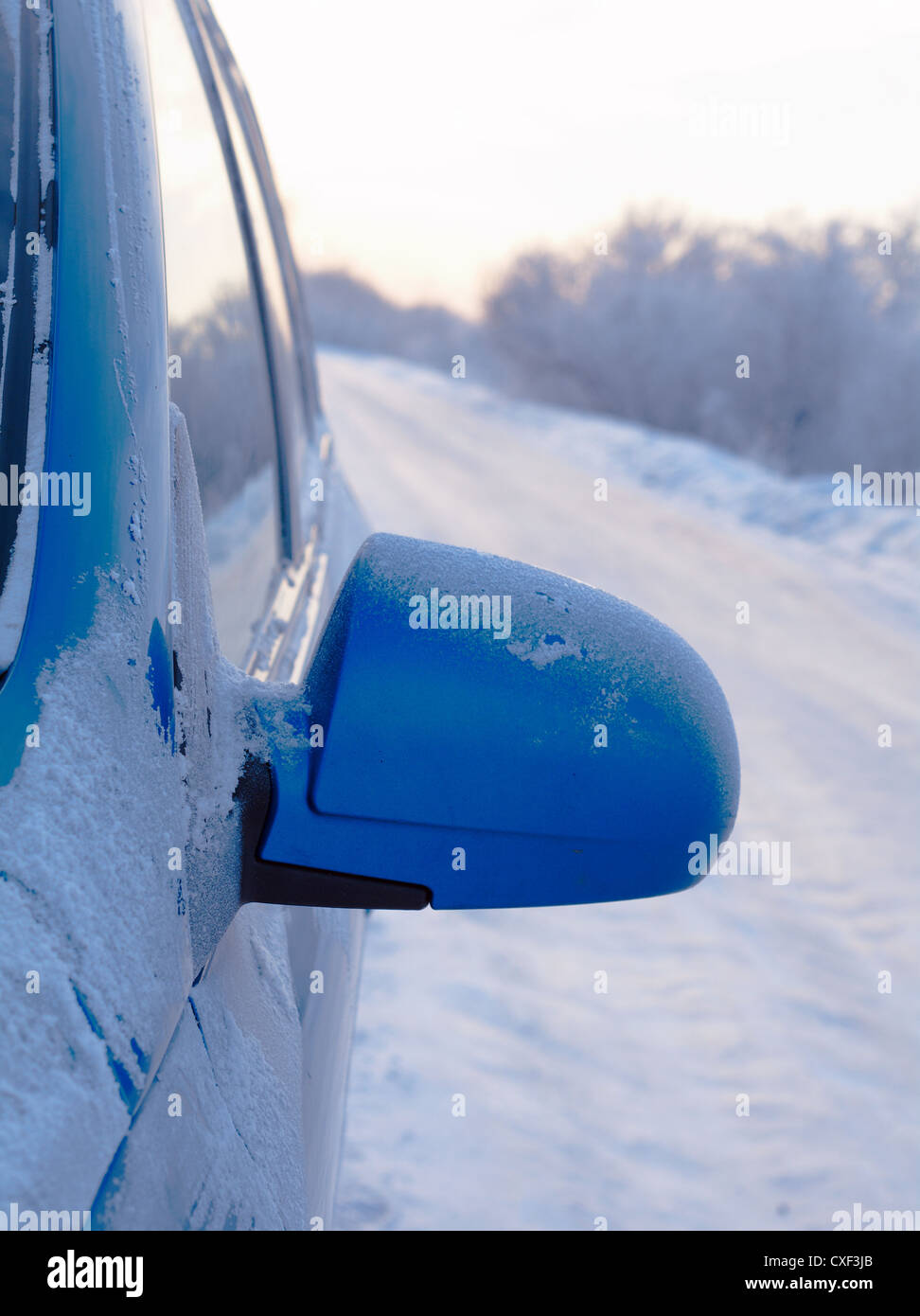 car with outside mirror Stock Photo - Alamy