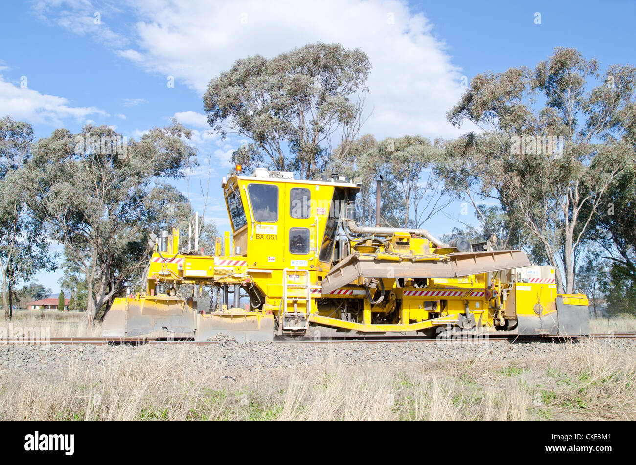 A railway maintenance vehicle Stock Photo - Alamy