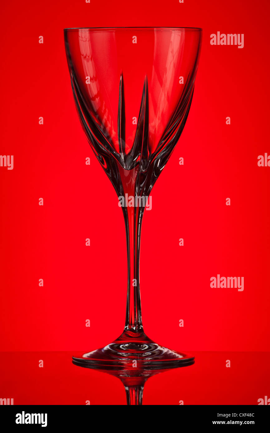 empty crystal glass Stock Photo - Alamy