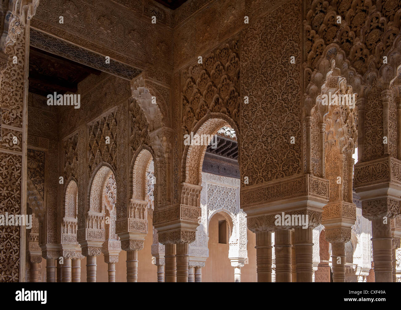 Interior of Alhambra Palace, Granada, Spain Stock Photo - Alamy