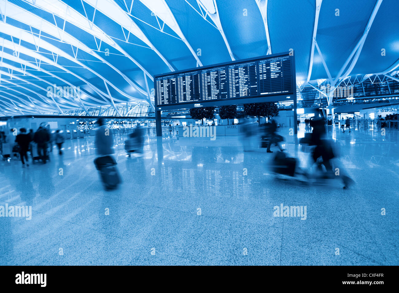 passenger and flight information board in airport Stock Photo - Alamy