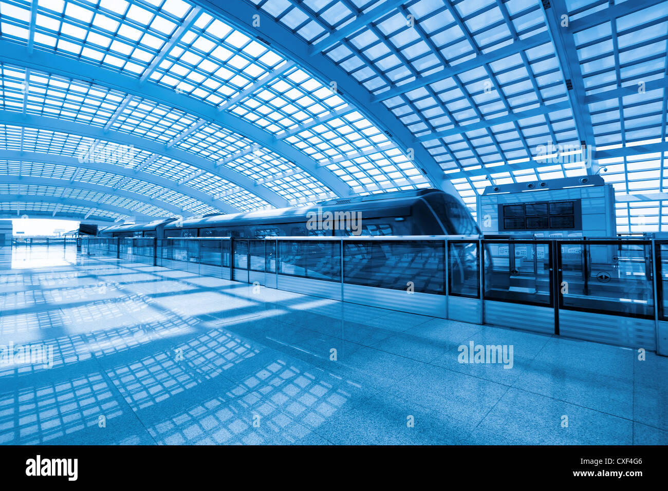 futuristic subway station Stock Photo - Alamy