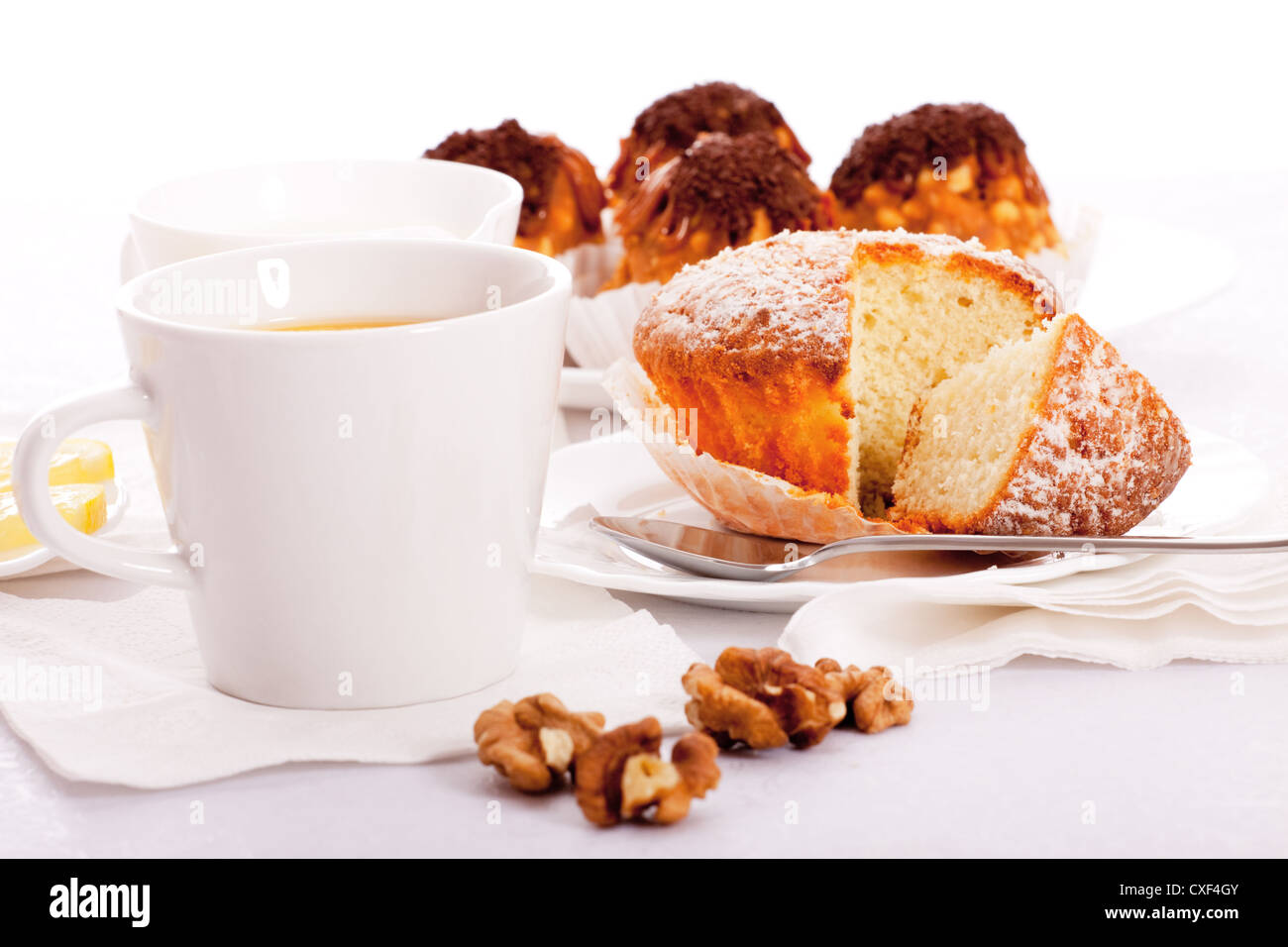 Walnut fancy cakes hi-res stock photography and images - Alamy