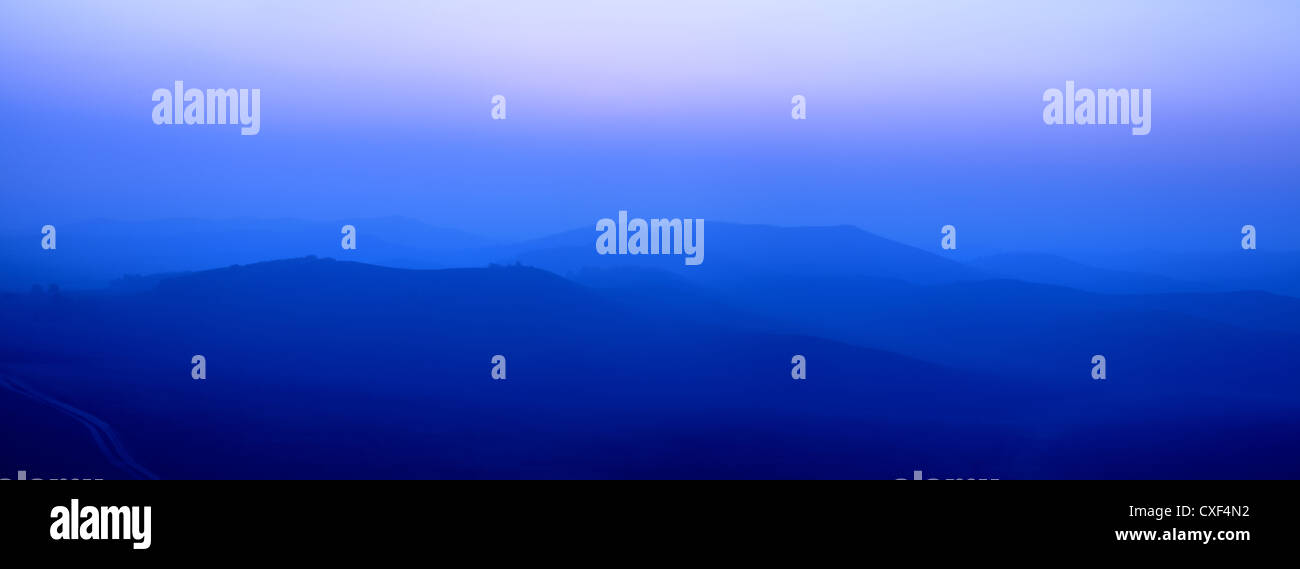 blue wide ridge mountains Stock Photo - Alamy