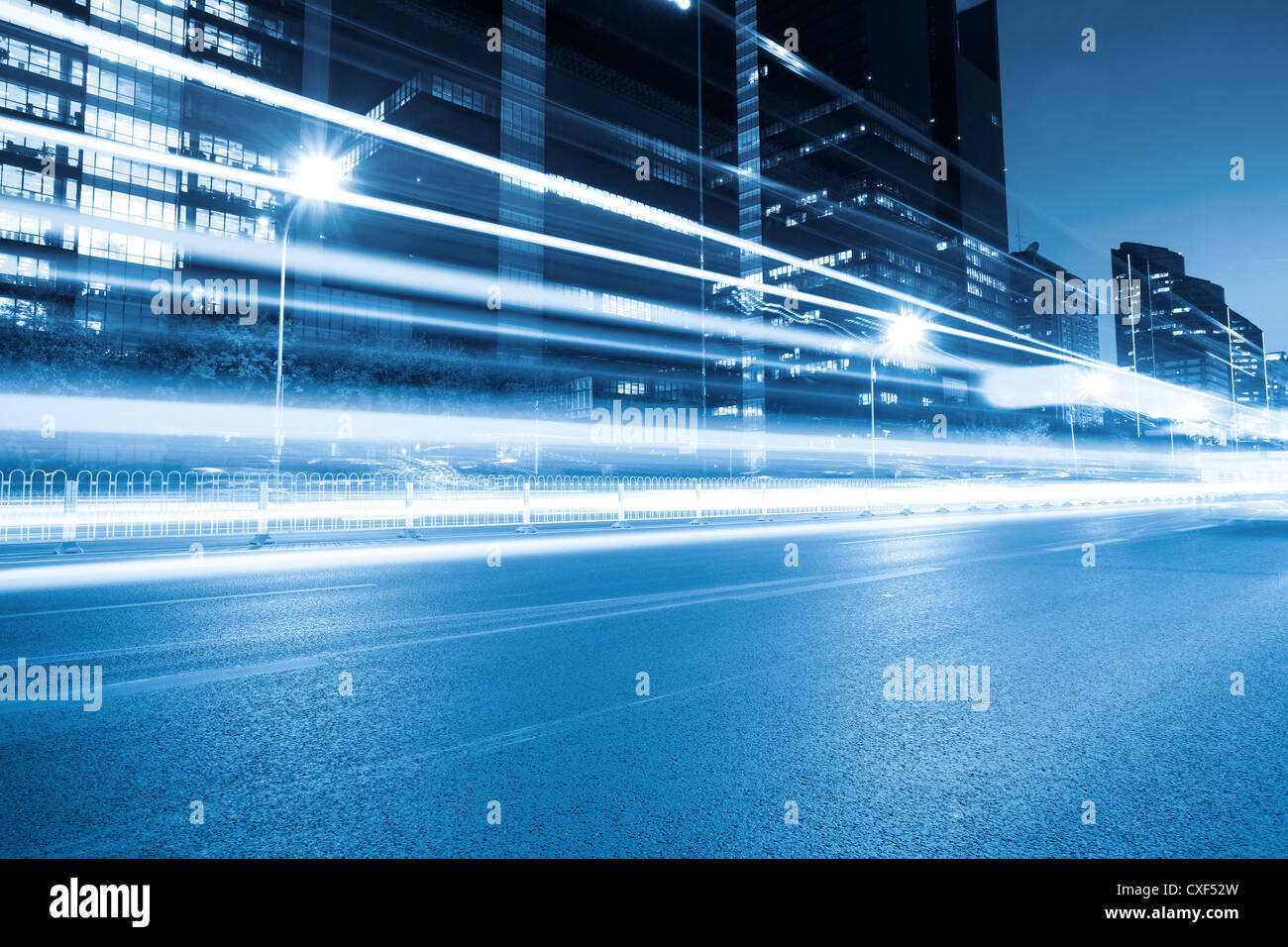 rush hour traffic at night in beijing Stock Photo - Alamy