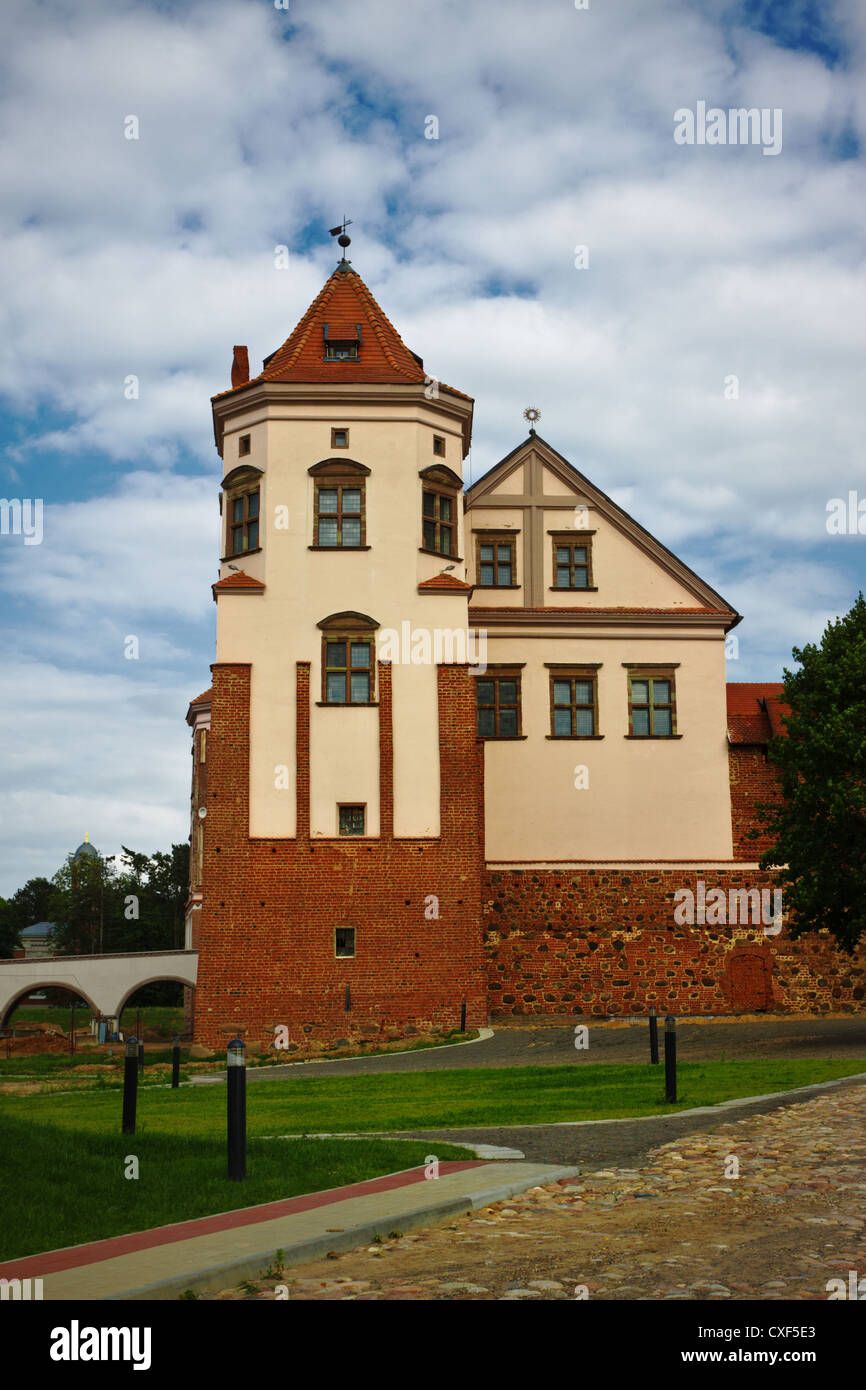 Medieval castle red towers hi-res stock photography and images - Alamy