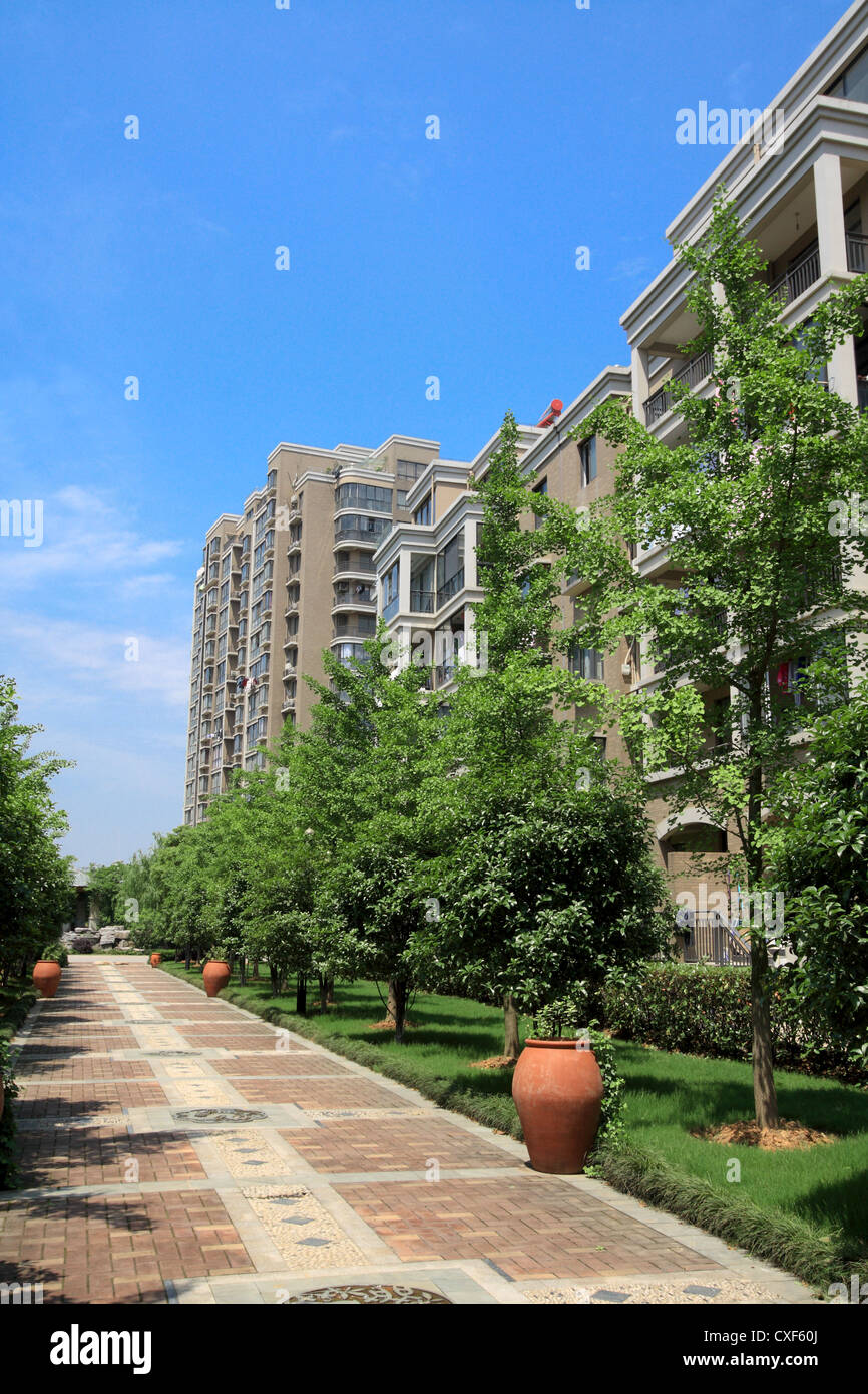 beautiful residential community Stock Photo - Alamy