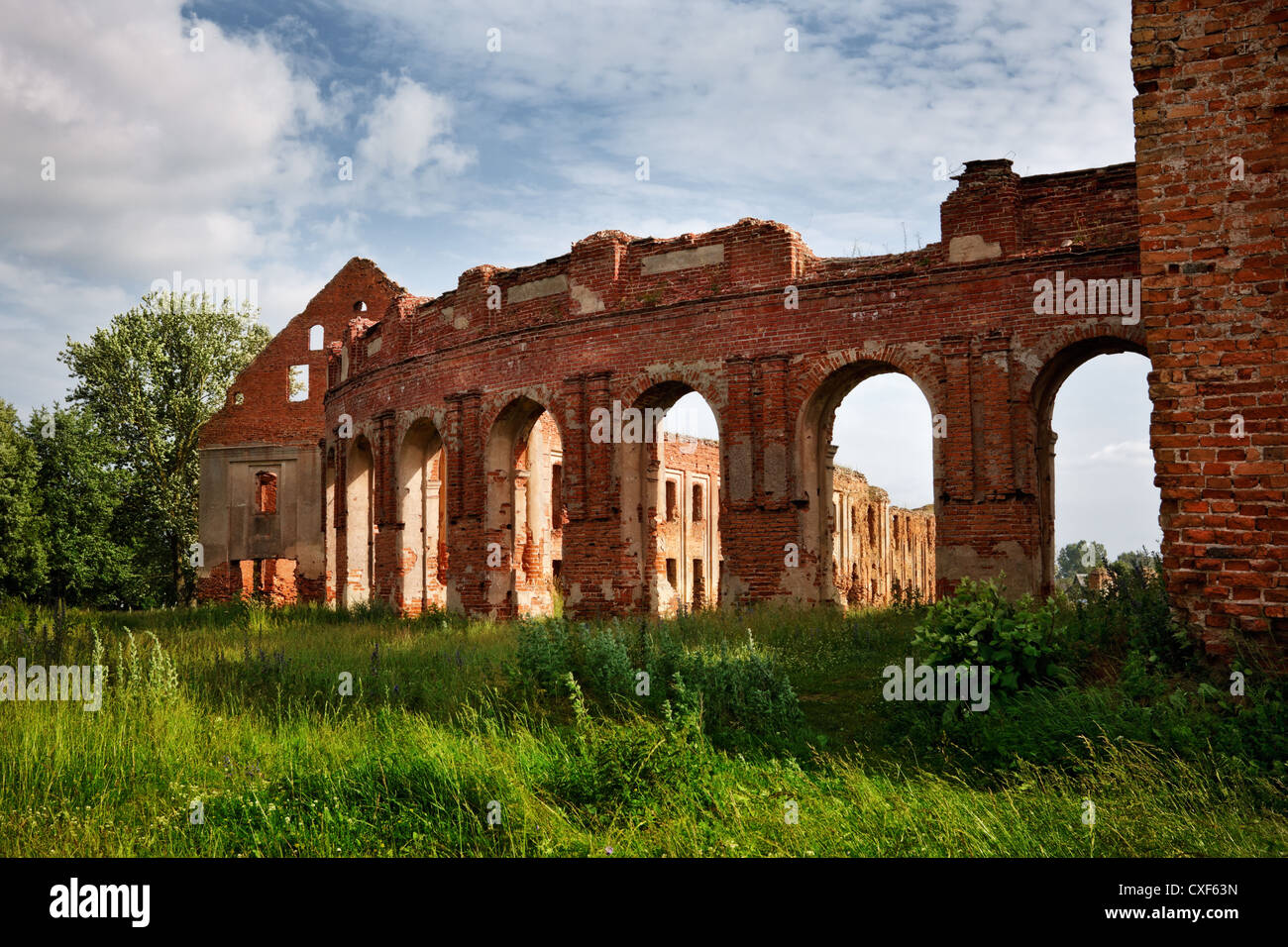 ruins of old castle Stock Photo - Alamy