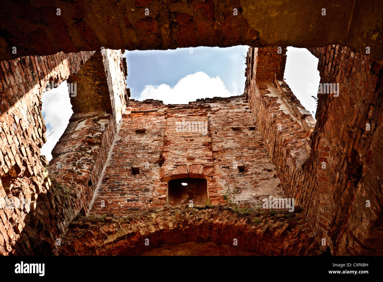 ruins of old castle Stock Photo - Alamy