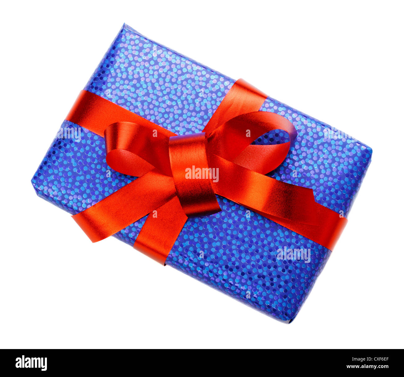 blue gift box Stock Photo - Alamy