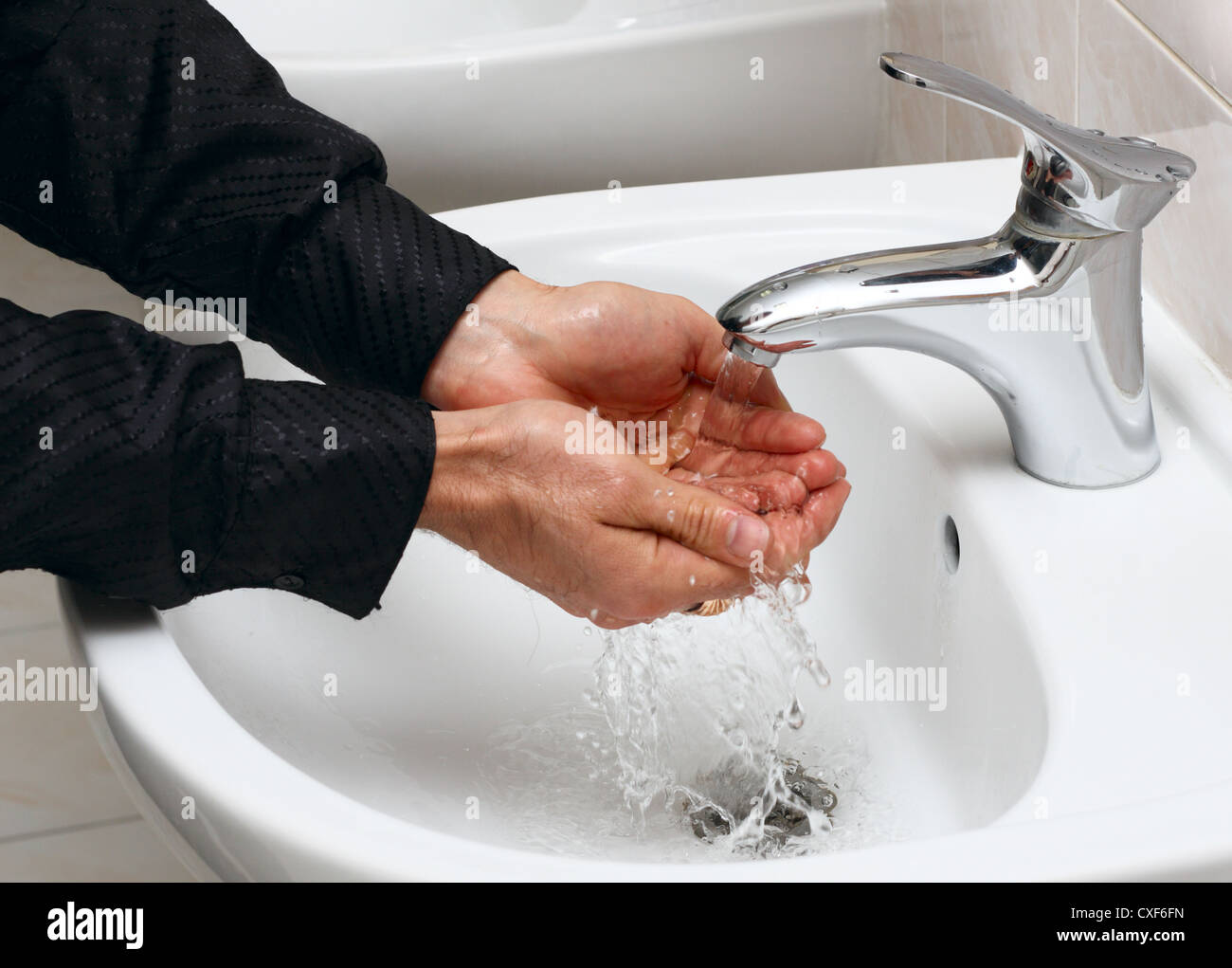 Washing toilet hi-res stock photography and images - Alamy