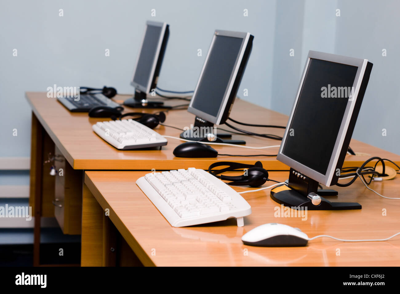 Modern office or training centre interior Stock Photo - Alamy
