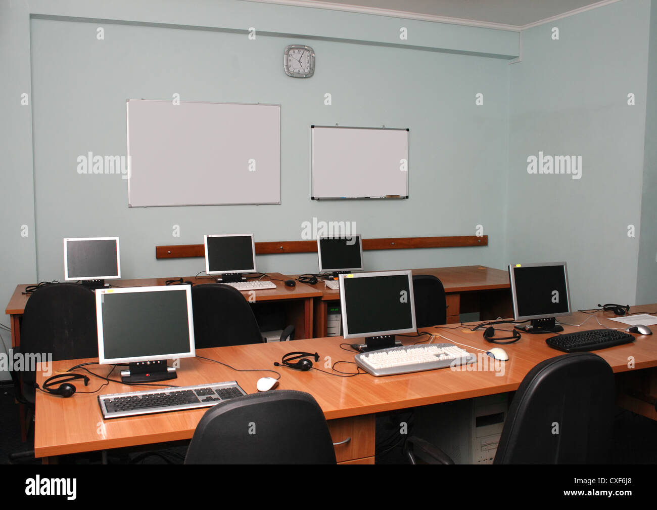 Office or training center interior Stock Photo - Alamy