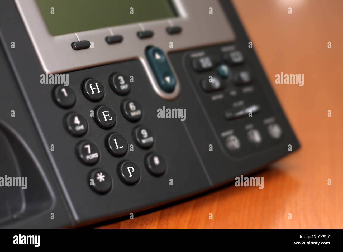 Support line digital phone Stock Photo - Alamy