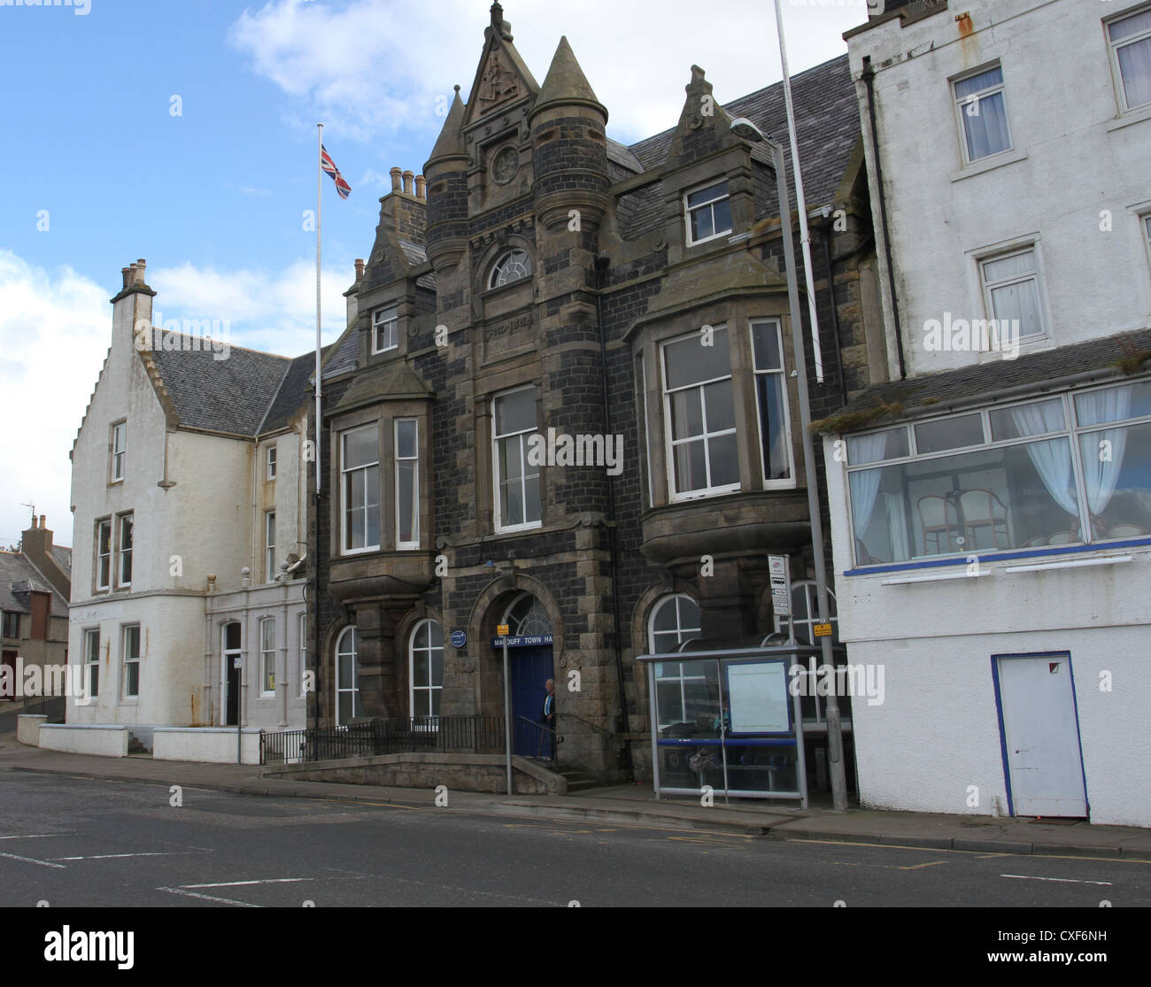 exterior of Macduff town hall Scotland September 2012 Stock Photo - Alamy