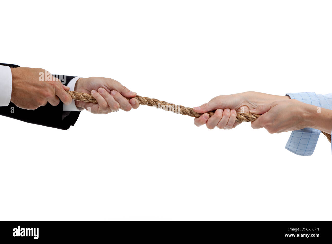 Hands pulling a rope hi-res stock photography and images - Alamy