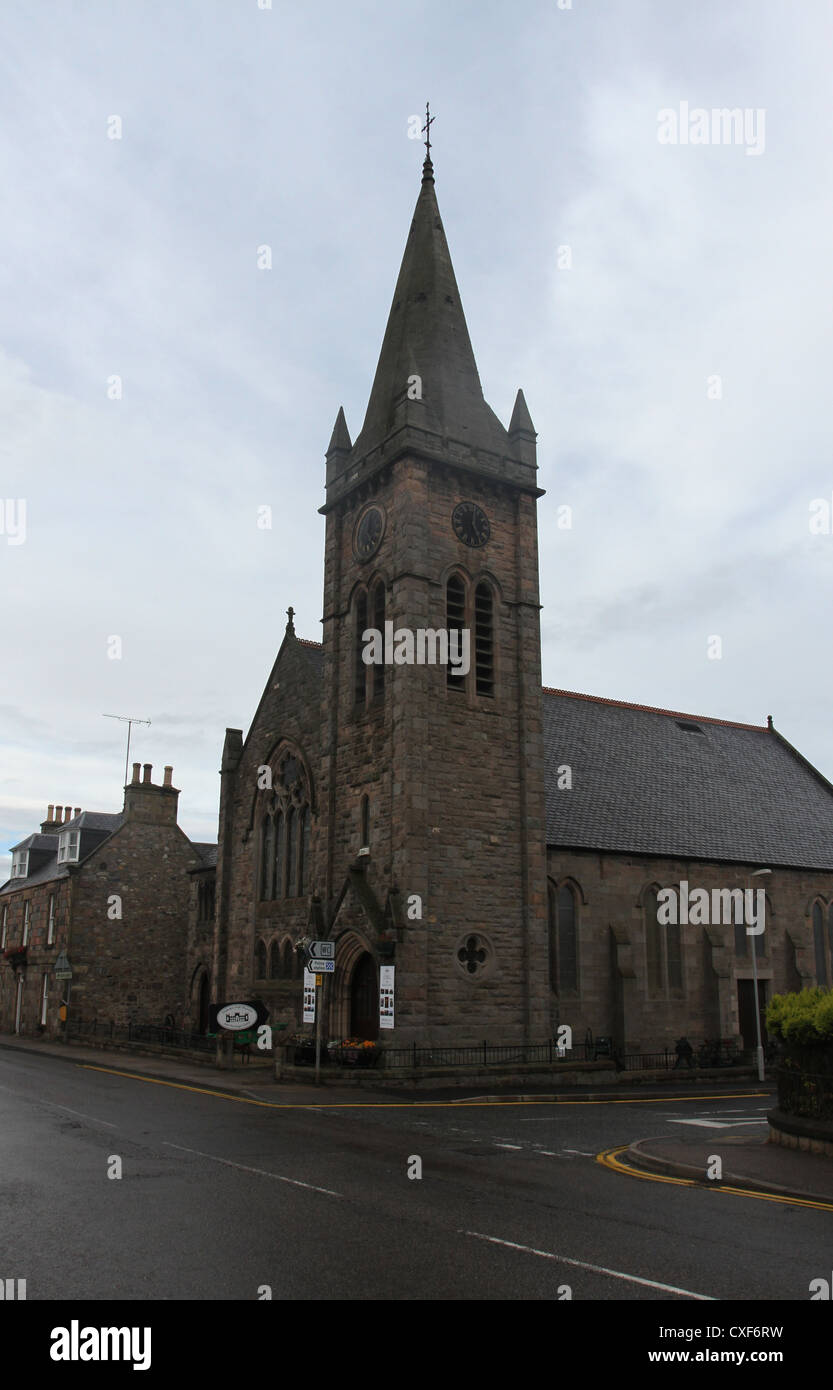 Exterior of Fochabers Folk Museum and heritage centre Scotland ...