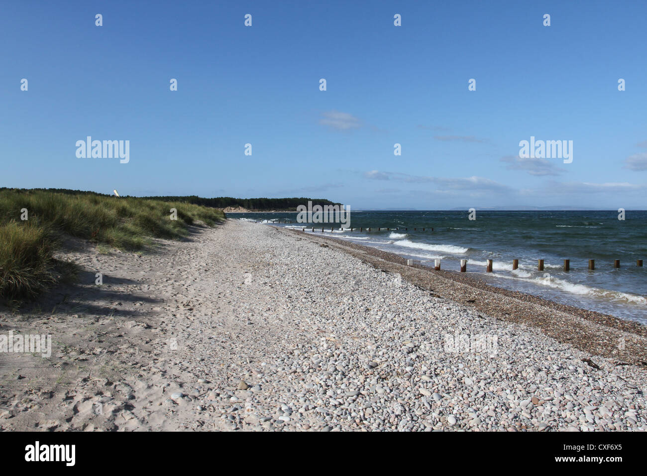 Findhorn beach Scotland September 2012 Stock Photo - Alamy