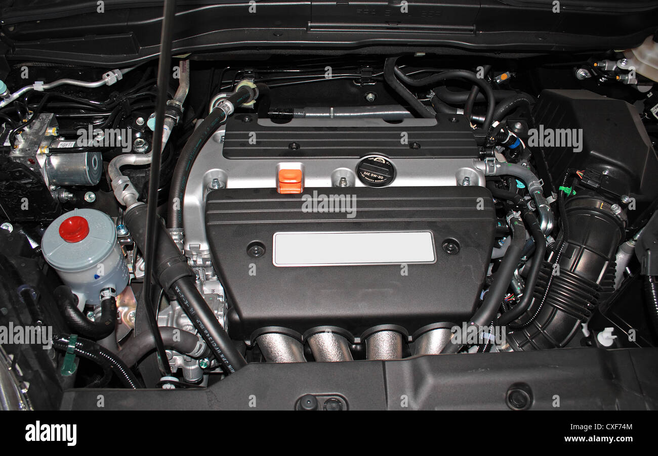 Open engine of a modern car Stock Photo - Alamy