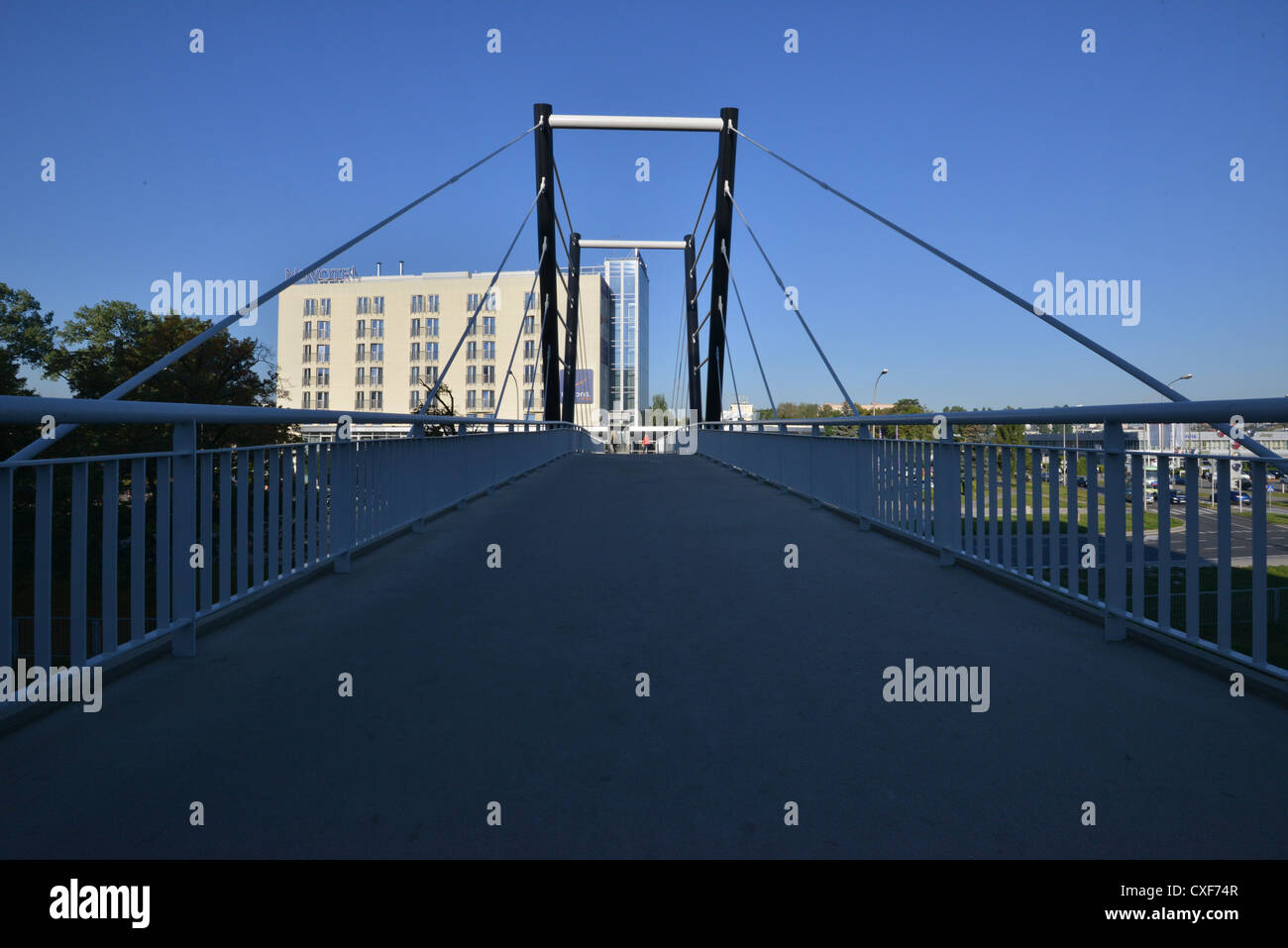 A road crossing bridge in Warsaw, Poland Stock Photo - Alamy