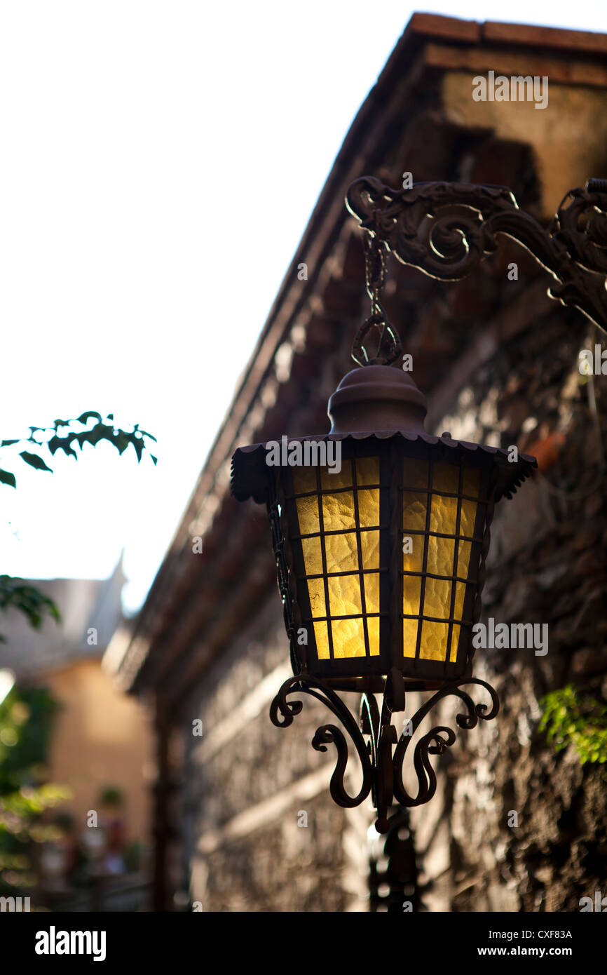 old street light, Taormina, Sicily, Italy Stock Photo - Alamy