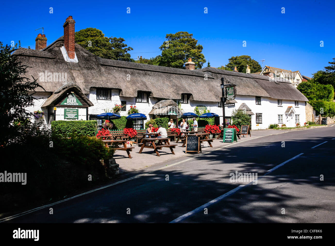 Thatched pub public house country pub thatched roof hi-res stock ...